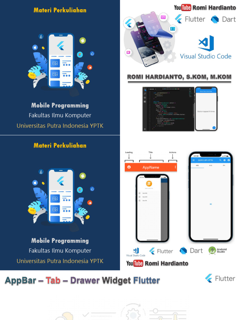 Appbar, Tab Dan Drawer | PDF