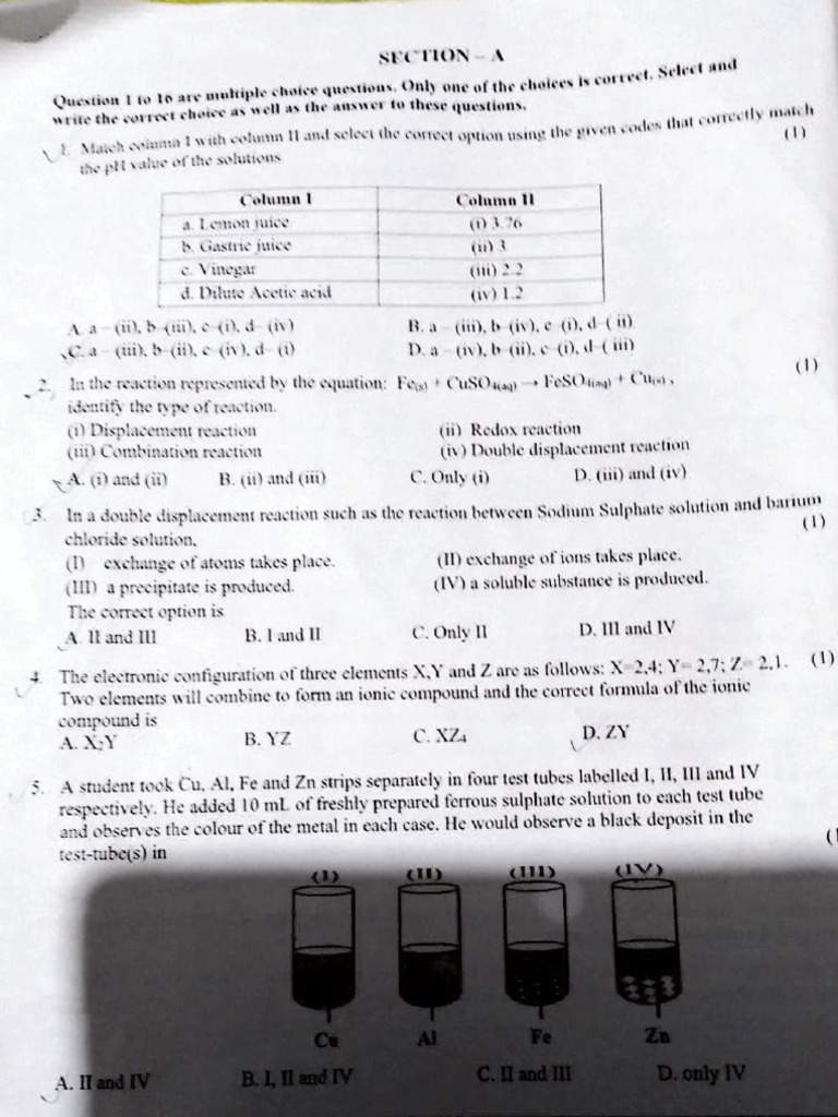 Science Multiple Choice Questions Guide | PDF | Resistor | Electric Current