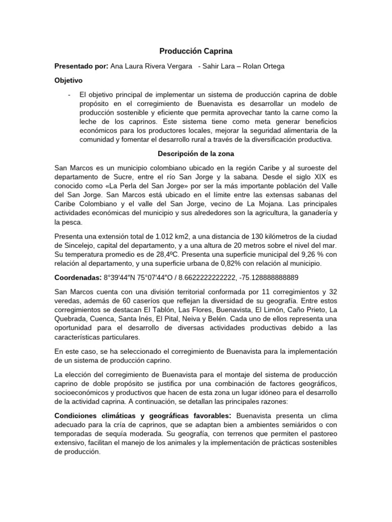 Producción Caprina | PDF