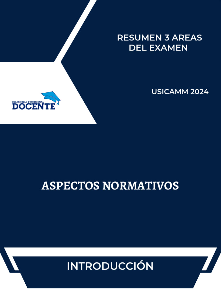 Resumen 3 Áreas Del Examen Usicamm 2024 | PDF