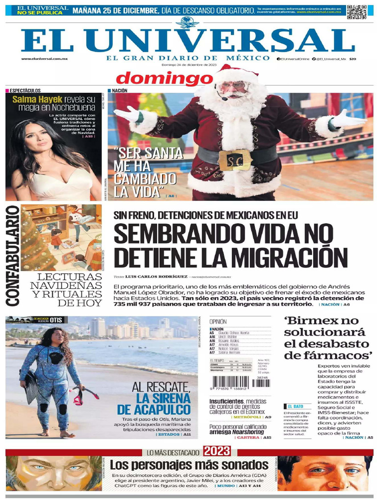 El Universal 24 Dic 2023 | PDF