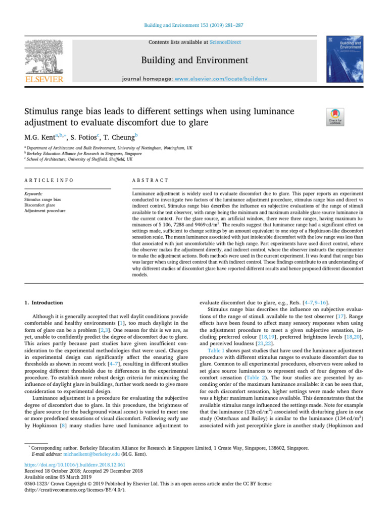 Stimulus Range Bias Leads to Different Settings When Using 2019 Building And | PDF
