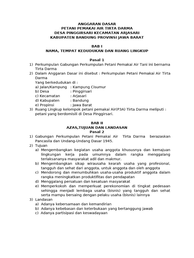 Adart P3a Tirta Darma | PDF