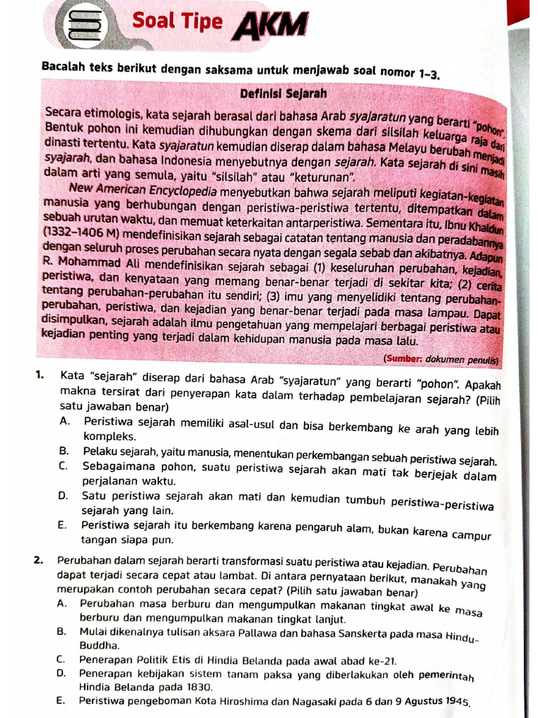 Lat SOAL Tipe AKM Bab 1 Kelas X | PDF