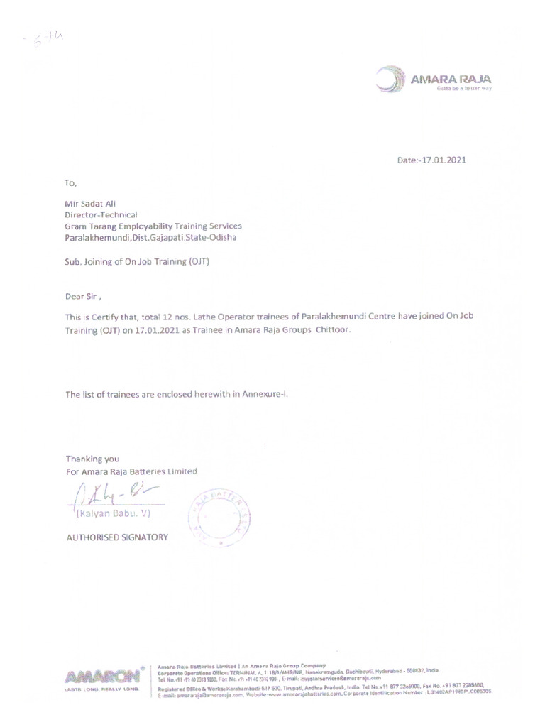 Latheoperator-6th OJT & Completion | PDF