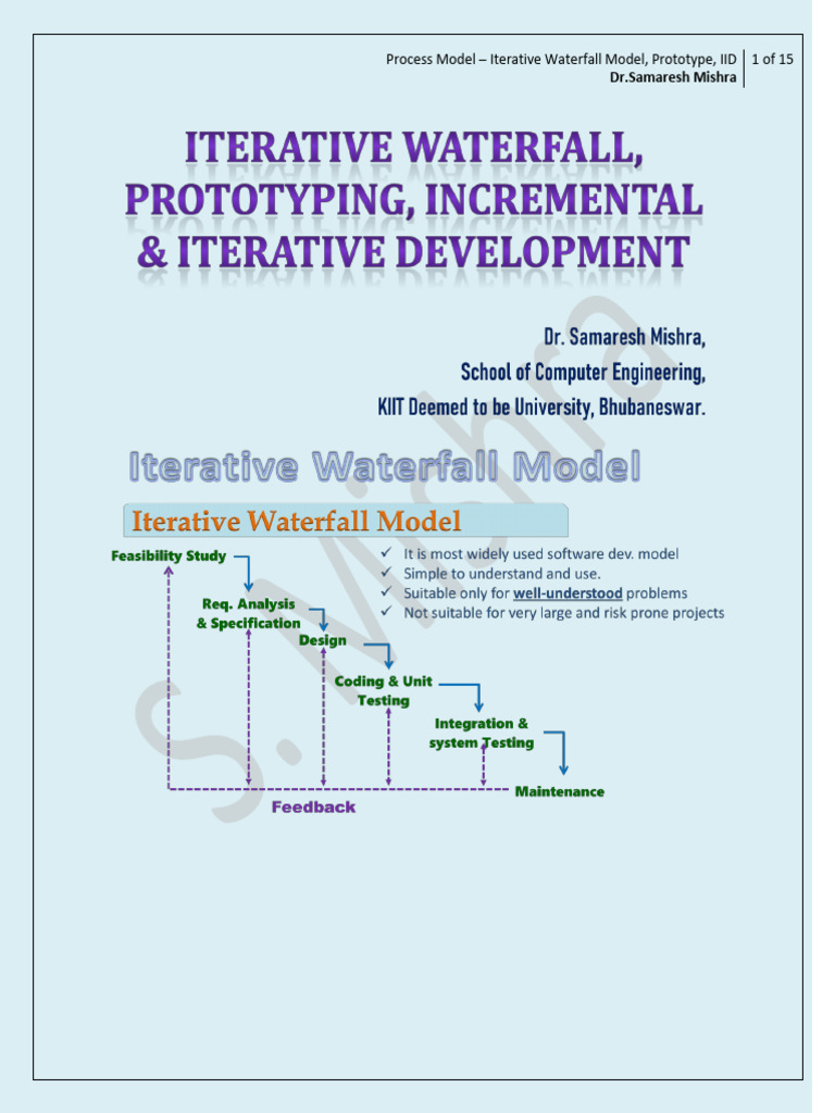 2.1 Iterative Waterfall Model Prototype IID | PDF