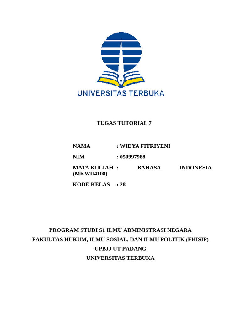 Tugas Sesi 3 Bahasa Indonesia | PDF