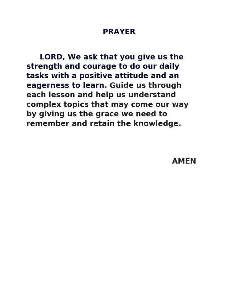 Prayer | PDF