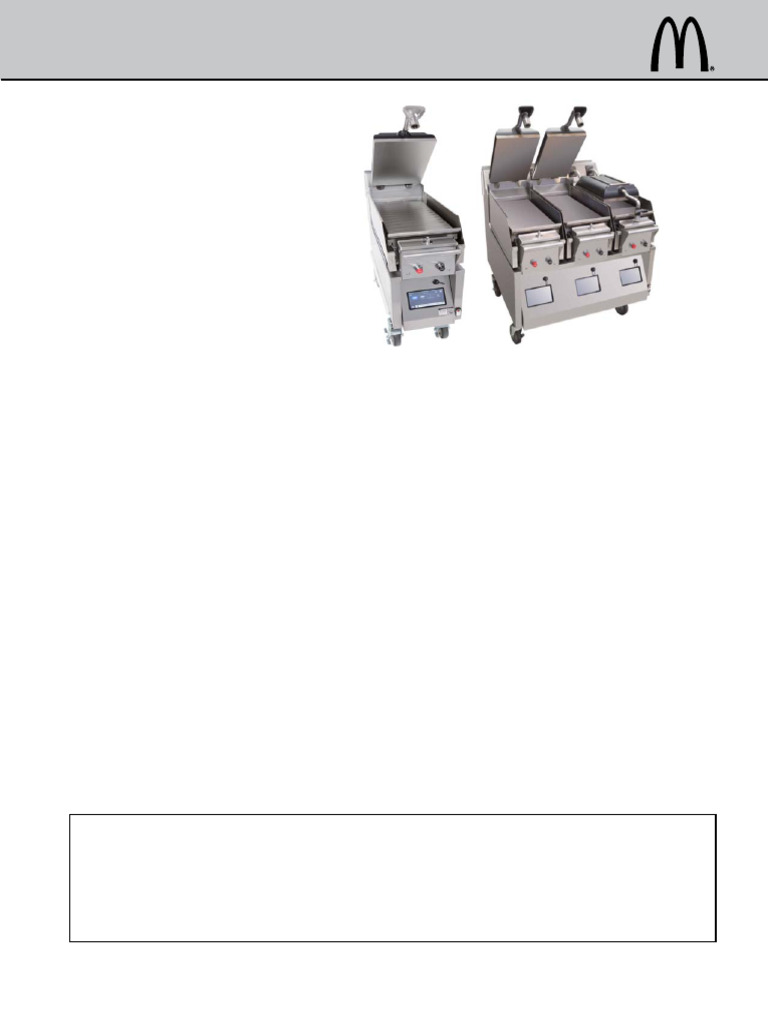 Clamshell Grill Taylor Models C850, C852, C854, C856, C858, & C860 | PDF