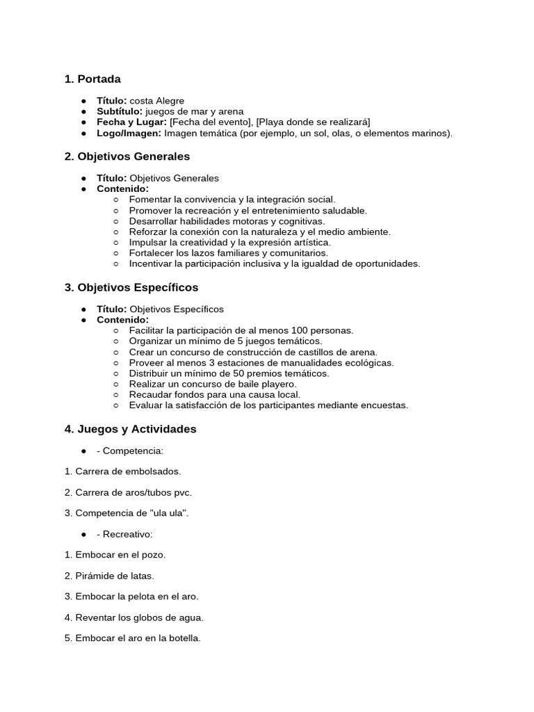 Estructura De Proyecto Pdf 9995