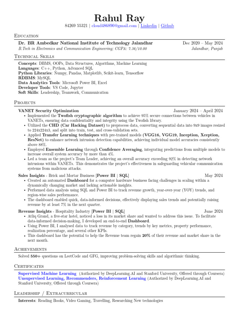 Rahul's Resume15 1 | PDF