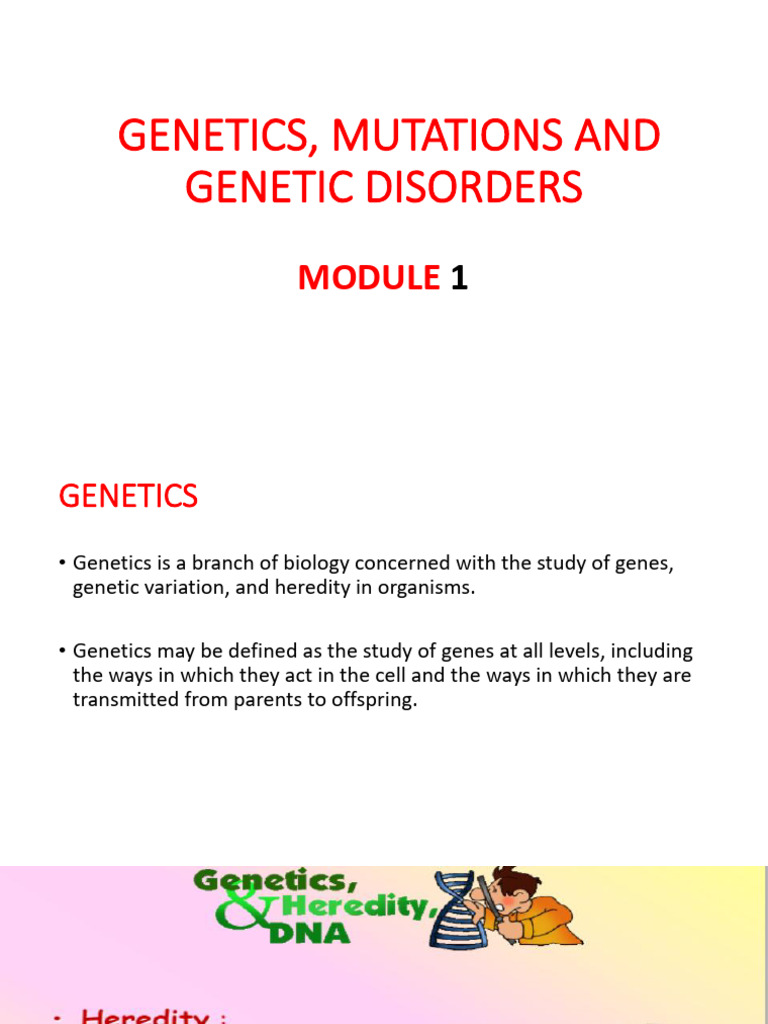 Genetics, Mutations Notes | PDF | Dominance (Genetics) | Science ...