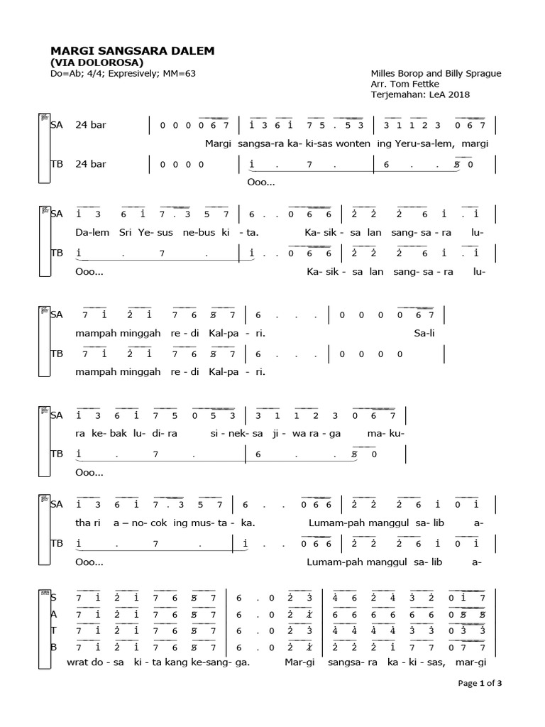 MARGI SANGSARA DALEM (Via Dolorosa) | PDF
