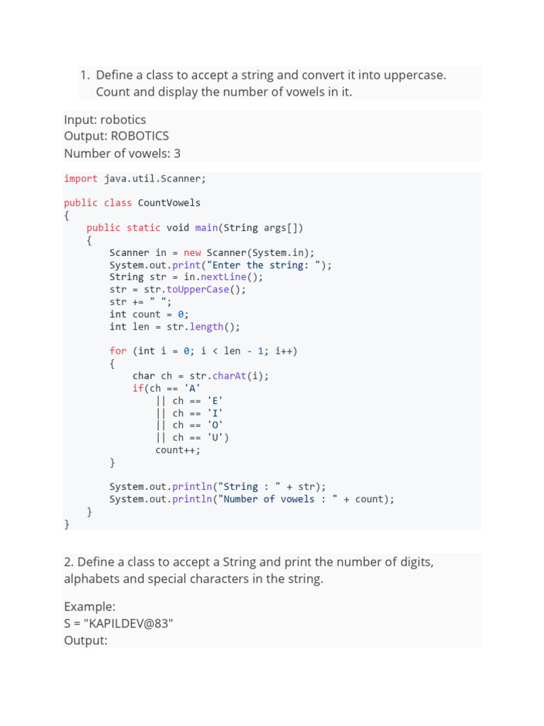 String Programs | PDF String Programs | PDF