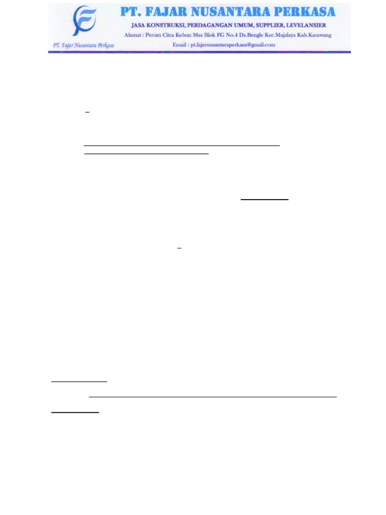 Contoh SPH 1 MKT GALERY | PDF