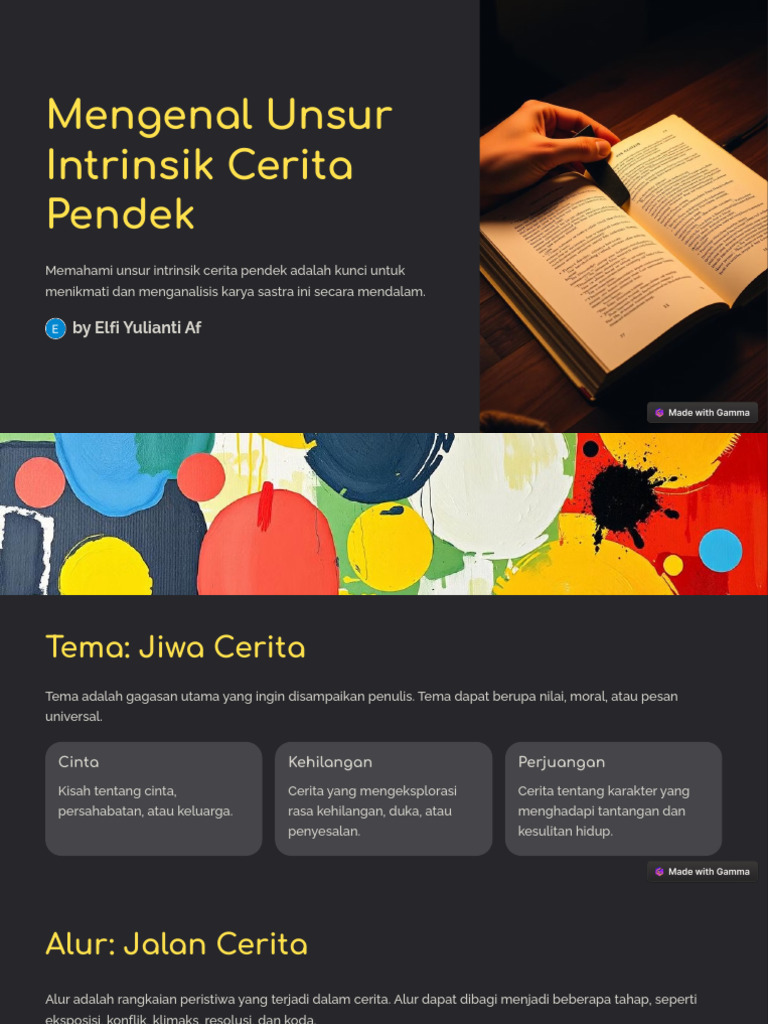 Unsur Intrinsik Cerita Pendek | PDF