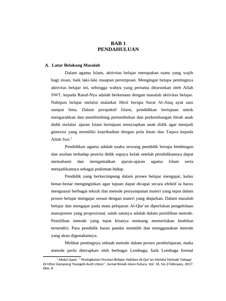 Bab 1 | PDF