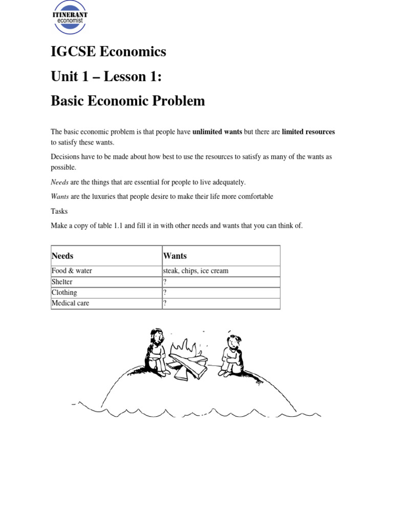 IGCSE Unit 1 - Lesson 1 | PDF