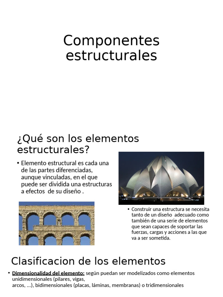 Componentes estructurales | PDF