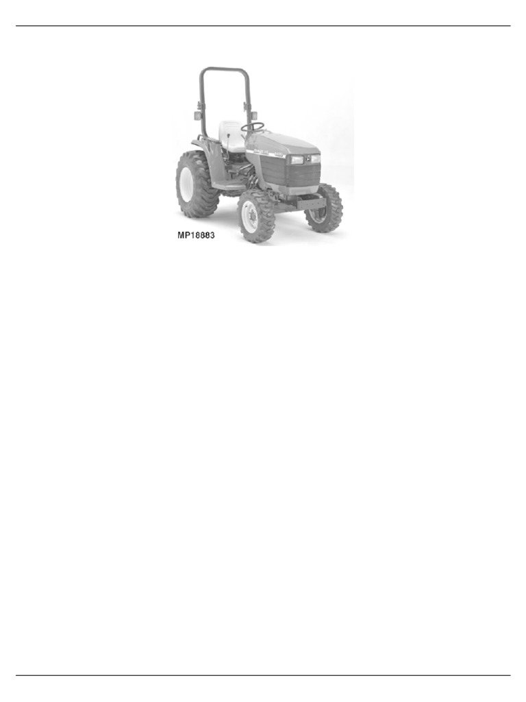 4400 Compact Utility Tractors Introduction | PDF | Screw | Tractor