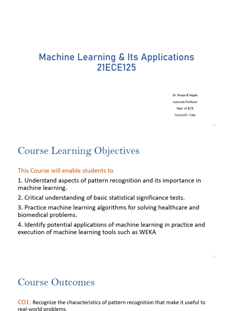 machine learning part 1 | PDF