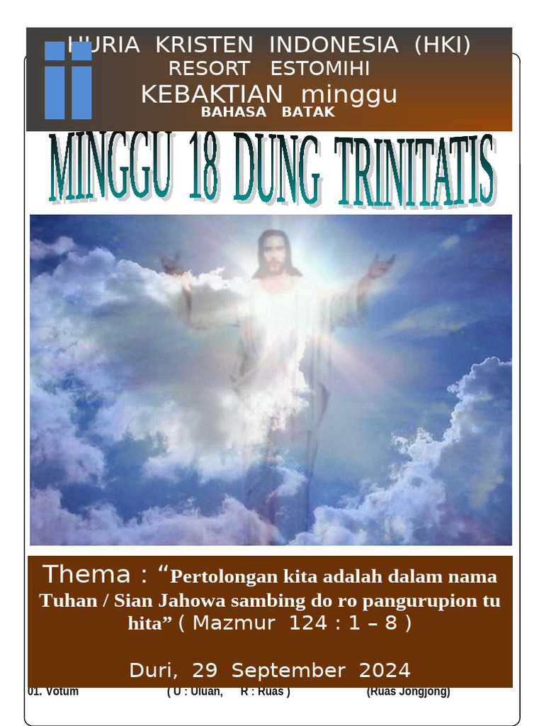 Acara 18 Dung Trinitatis 20240929 BB | PDF