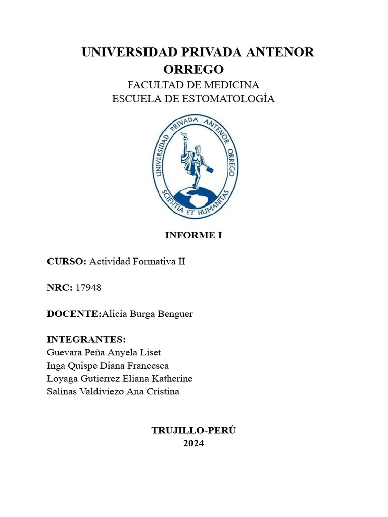 Copia de INFORME DE ACTIV. FORMATIVA | PDF