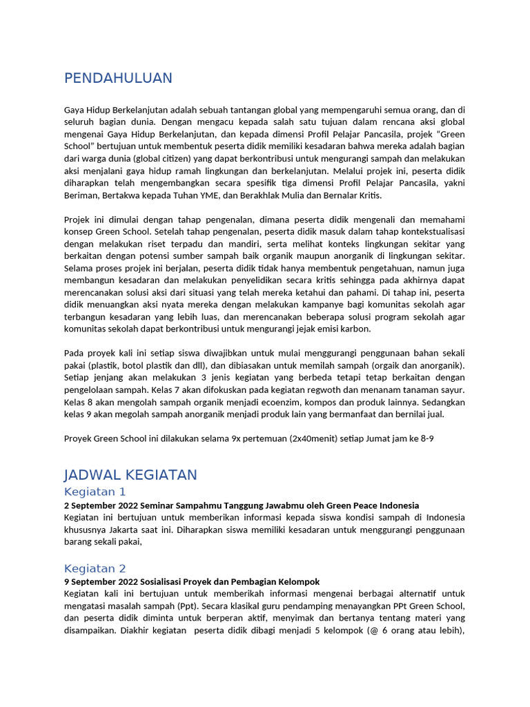 Modul Green School Pdf