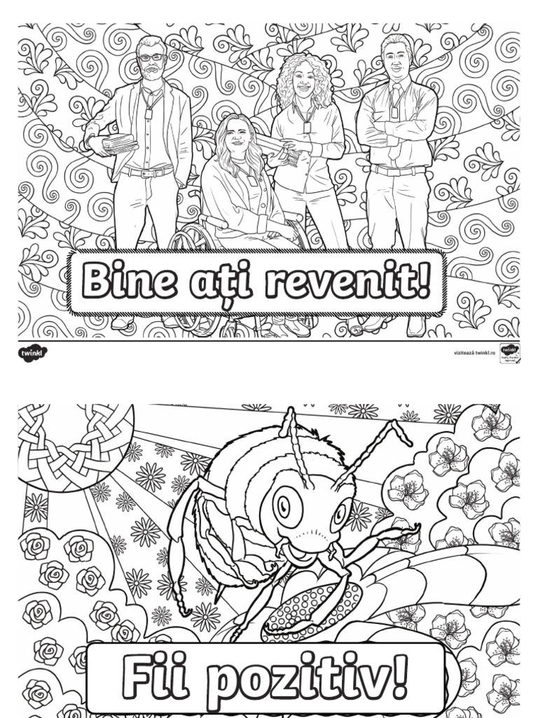 0 Bine Ai Revenit La Scoala Desene Mindfulness de Colorat | PDF