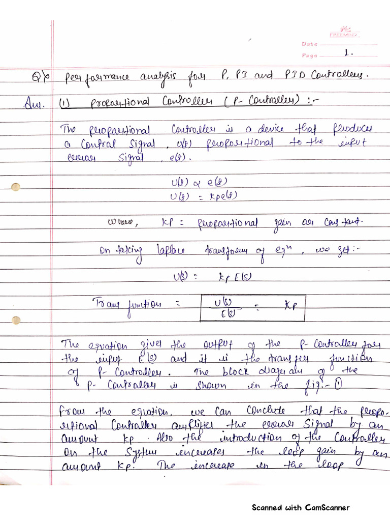 Control System Assignment | PDF