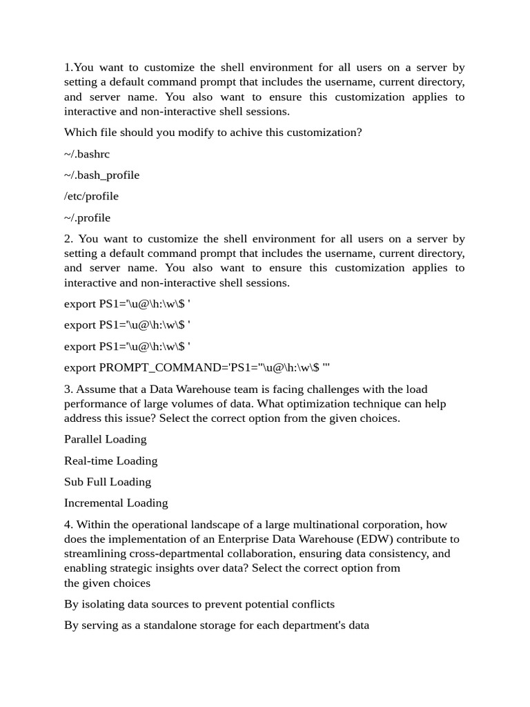 Technical Questions | PDF