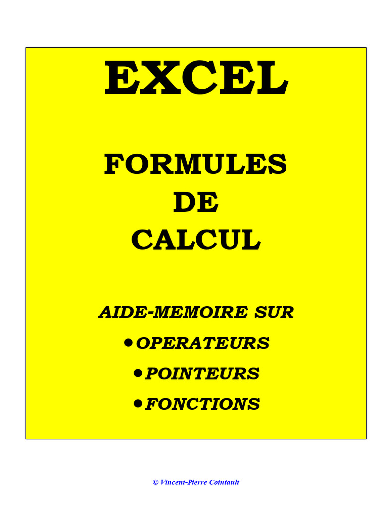Fonctions & Formules - Fonctions & Formules | PDF
