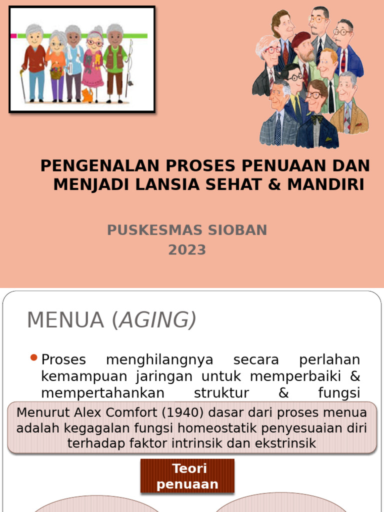 Lansia Sehat and Mandiri | PDF