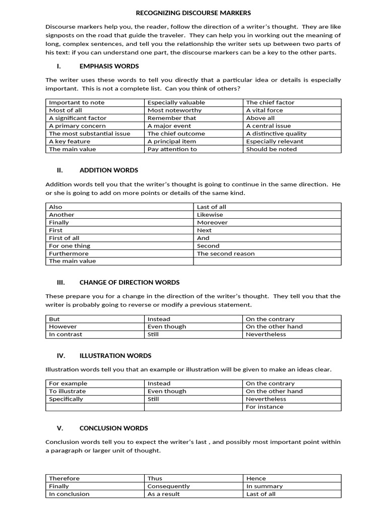 Recognizing Discourse Markers | PDF