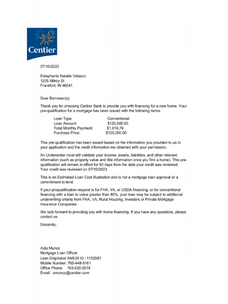 Prequal 120k 7-10-23 | PDF