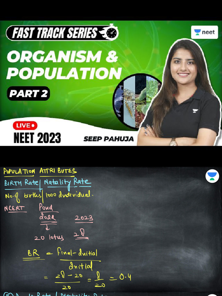 Organism & Population Part 2 | PDF