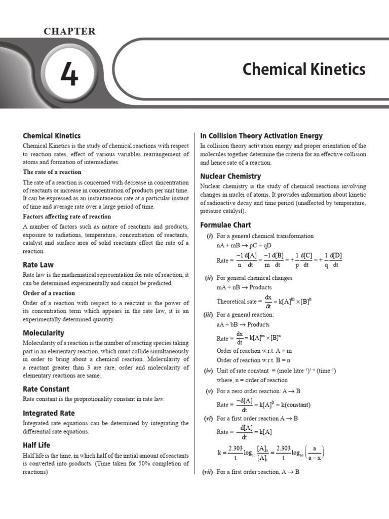 04 - Chemical Kinetics | PDF