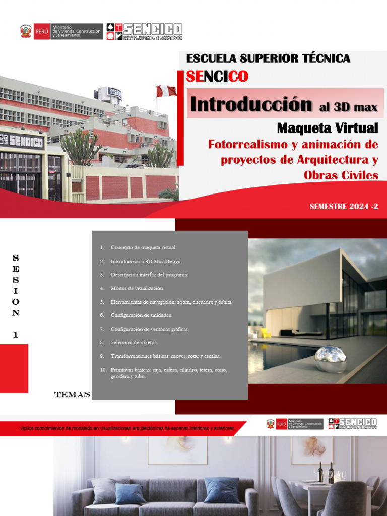 Sesión de Clase 01 Maqueta Virtual | PDF