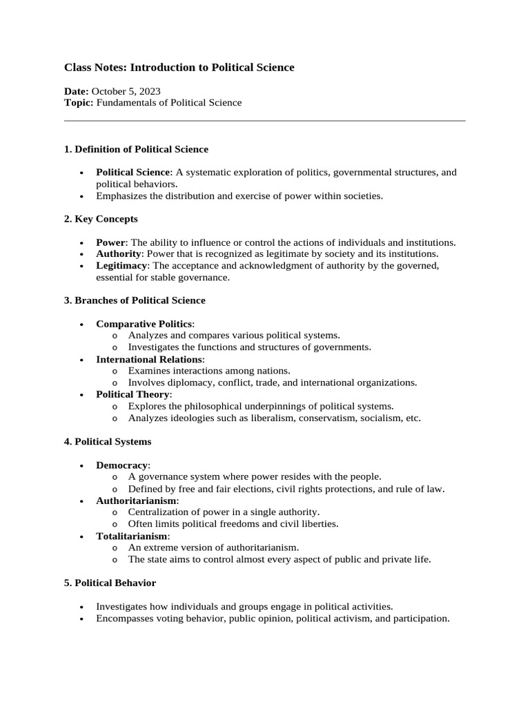 class-notes-introduction-to-political-science-o-o-o-o-o-o-pdf