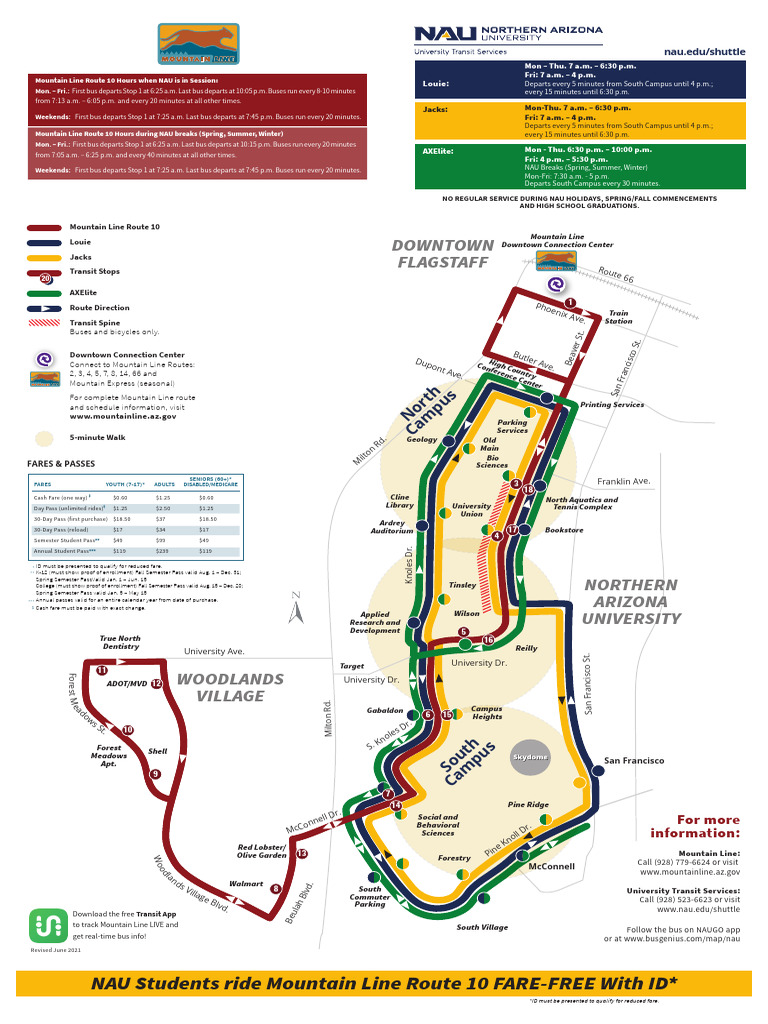 NAU bus map | PDF