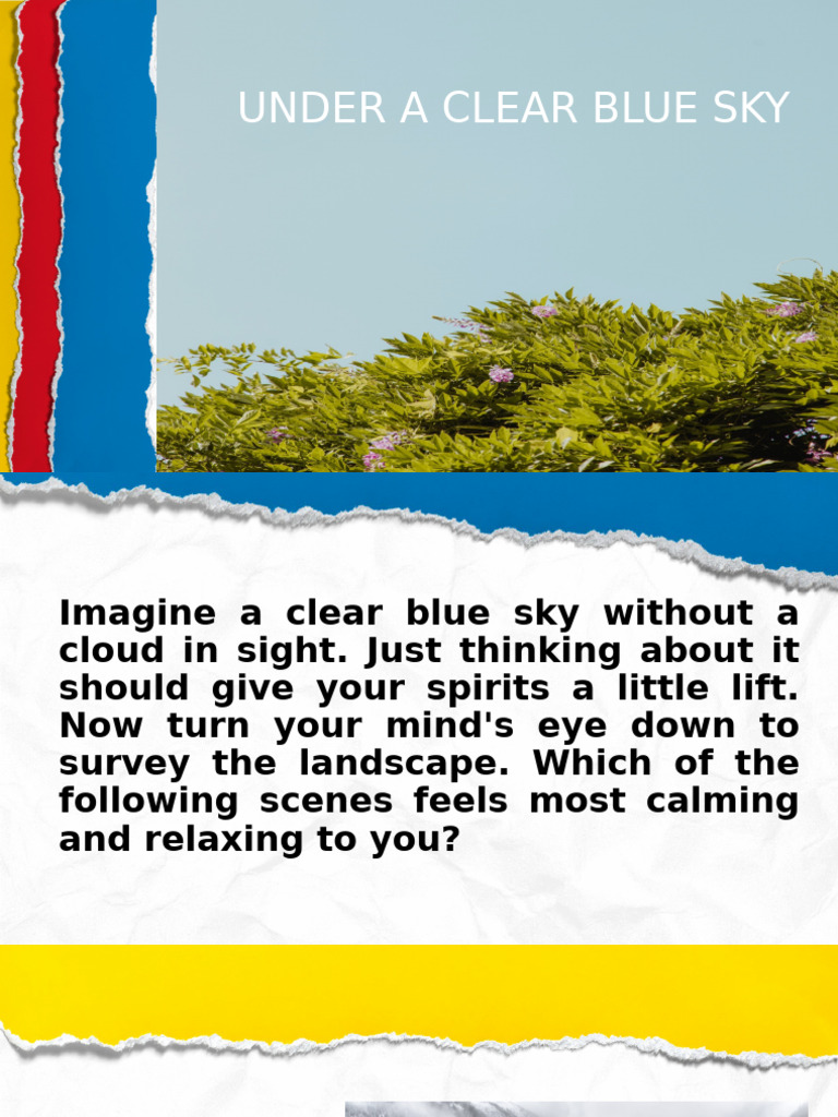 Clear Blue Sky | PDF