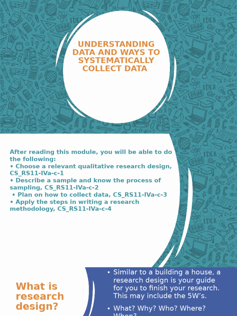 Understanding Data And Ways To Systematically Collect Data1 Final1 Pdf 