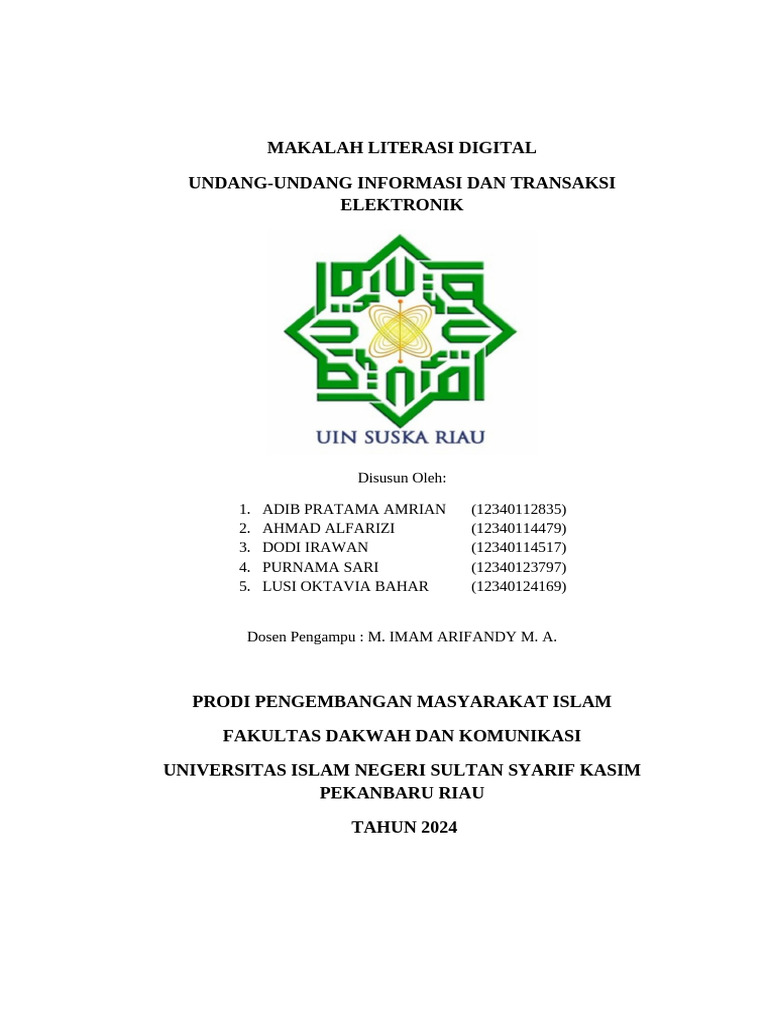 Makalah Literasi Digital k.2 | PDF | Politik