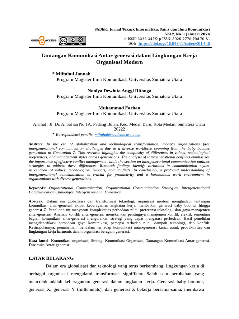 SABER+Miftahul+Jannah+Vol 2, No 1+Januari+2024+Hal+70-81, Doi 648 | PDF