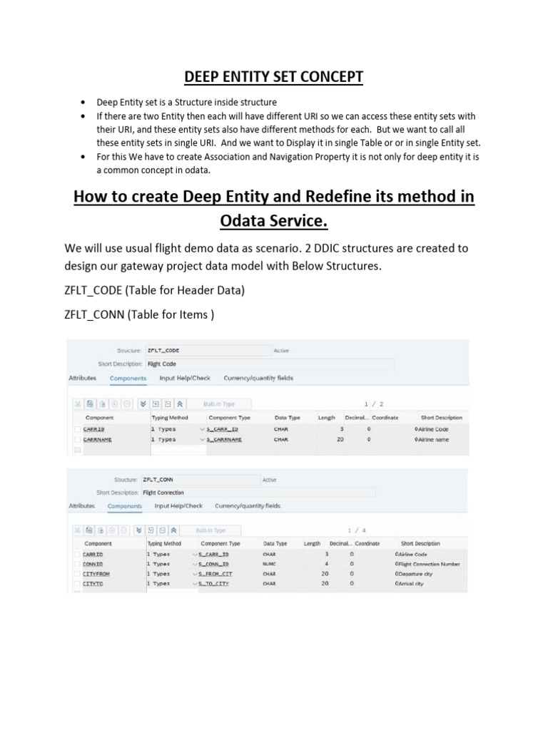 SAP ABAP Deep Entity OData 1721703638 | PDF