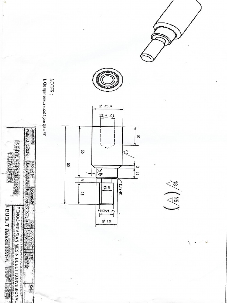 Job Bubut Kompleks | PDF