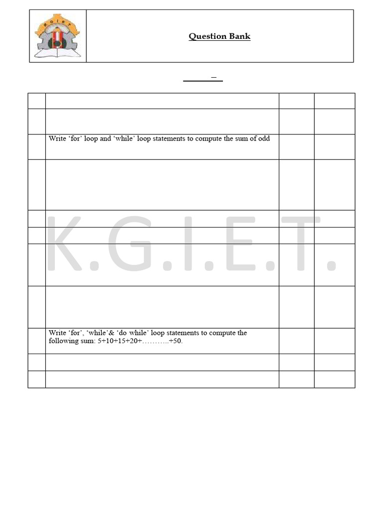 OOP Question Bank | PDF