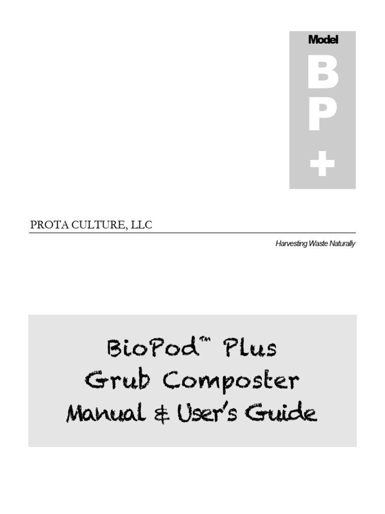Biopod Plus Manual 2019-3.3mb | PDF