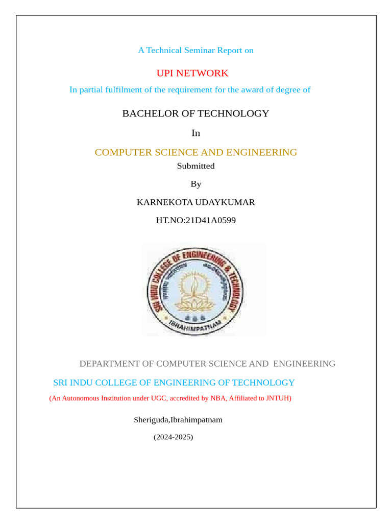 UDAY ... A Technical Seminar Report On 3 | PDF