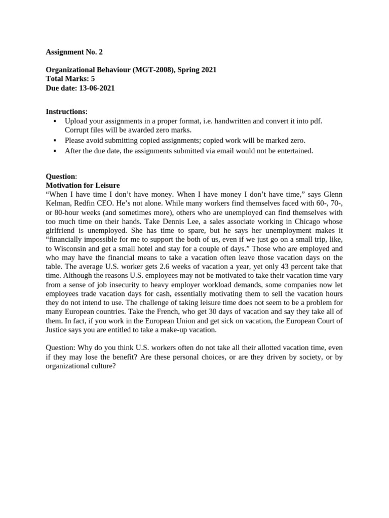 Assignment No 2 | PDF